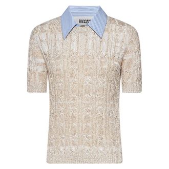 Silvian Heach Damen, Strickwaren, Gelb, MGr&ouml;&szlig;e