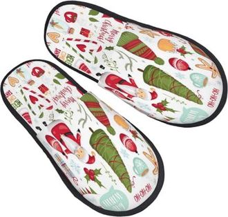 Generic Pantoufles Flocons De Neige P&egrave;re No&euml;l Sapin De No&euml;l Chaussures Hiver Confort Chaussons Pour Int&eacute;rieur Homme Unisex L