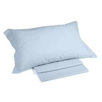 Caleffi Parure de lit avec Housse de Couette 100% Coton - 2 Taies dOreiller 50x80 cm, Linge de Lit Confortable et Elégant - Housses de Couettes Pour 1 Personn