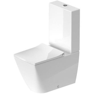 Duravit Viu Stand-WC Kombination, Rimless, 350x650 mm, - Duravit