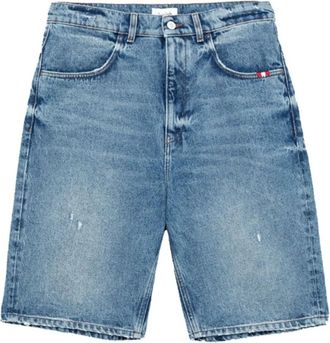 Amish Homme, Shorts, Bleu, Taille: W26 Bermuda Shorts