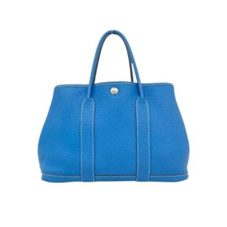 Herm&egrave;s Pre-owned Cuir sacs-main - Femme - Pre-owned - Bleu - Taille: ONE Size