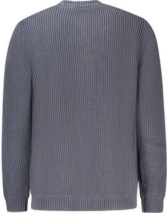 Pepe Jeans London Strickpullover Nachhaltiger Herrenpullover Blau - Langarm, Rundhals, Logo