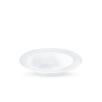 Wilmax England Wilmax - Assiettes - 6 pi&egrave;ces - &Oslash; 22,5 cm - Assiettes creuses en porcelaine blanche - plates - Lavables au lave-vaisselle - Assiettes creuse, &agrave; desser