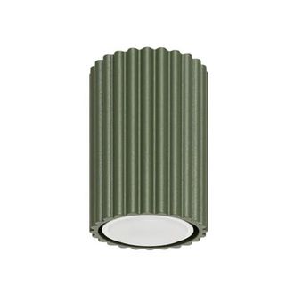 Sollux Lighting Plafonnier LED - Spot de Plafond - en Aluminium - 1 Spot - 6,5 x 6,5 x 10 cm - Karbon Vert Olive