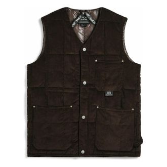 TAION Veste Sans Manches Col V Button Neck Taion