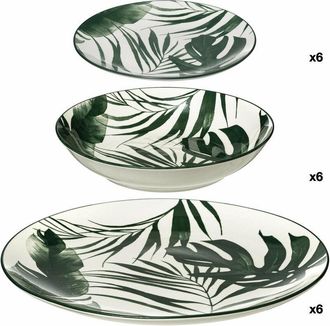 Secret de Gourmet Secret De Gourmet - Geschirr-Set palme, 18-teilig