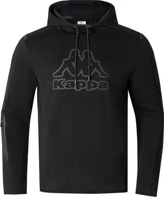 Kappa Hoodie zum &Uuml;berziehen f&uuml;r Herren, Baumwollmischung (Schwarz)