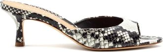 Julie Dee Femme, Chaussures, Gris, Taille: 38 EU Leather Mule Sandal