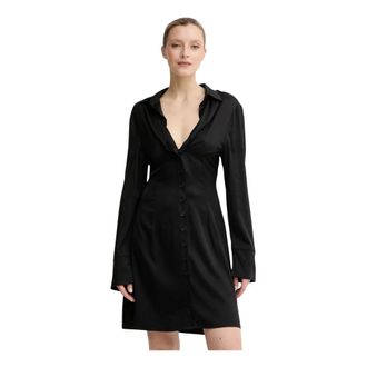Silvian Heach Femme, Robes, Noir, Taille: 36 FR Sollifo Mini Dress