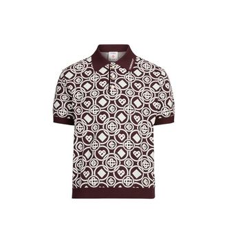 Casablanca Polo &agrave; manches courtes logotyp&eacute; en coton