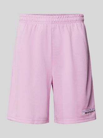 Karl Kani Regular Fit Shorts mit Label-Stitching