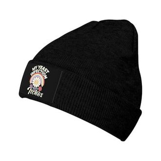 Generic Classique Bonnet dhiver Tricot&eacute;, Ma Mycose vaginale me d&eacute;mange, Chaud Beanie Hats, Bonnet Hiver Chaud Tricot pour Cyclisme, Ski, Sports