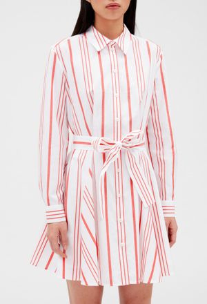 Claudie Pierlot Robe chemise courte ray&eacute;e