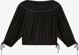 Isabel Marant Blouse Nelida - Femme - Noir - Taille34 - Isabel Marant - Collection &Eacute;t&eacute; Femme - Nouvelle Collection Capsule La Riviera