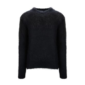 Dsquared2 Mohair-Mischung Langarm Pullover - - Knitwear - Damen - Schwarzk - L