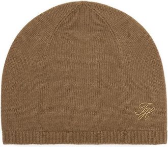 Tommy Hilfiger M&uuml;tze Script AW0AW19105 Hellbraun
