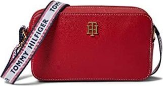 Tommy Hilfiger Sac pour femme I Rouge I Crossbody I Sac &agrave; bandouli&egrave;re I Sac &agrave; bandouli&egrave;re I Sac pour appareil photo I 20 x 15 x 5 cm I Logo TH I Sac &agrave; main pour femm