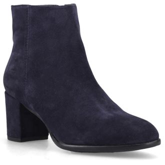 Hush Puppies Claridy Wildleder Damen Navy Absatz Stiefeletten