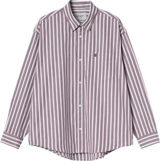 Carhartt Work in Progress Homme, Chemises, Rose, Taille: M L/S Malden Shirt