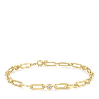 Ania Haie Armband - 925er Sterlingsilber Paper Clip - Gr. ONESIZE - in Gold - f&uuml;r Damen