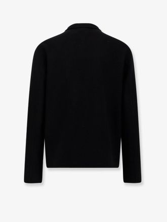 Hev&ograve; Mens Wool Coat Verdemare Black