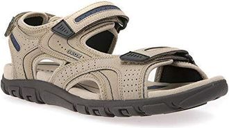 Geox Homme Uomo Sandal Strada D Sandales, Sand/Navy, 42 EU
