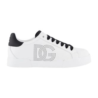 Dolce & Gabbana Portofino Sneaker Wei&szlig;/Schwarz - - Shoes - Damen - Wei&szlig; - 39 EU