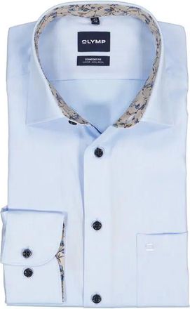 Olymp Herren Hemden blau Baumwolle