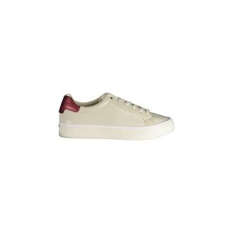 Calvin Klein Beige Platform Sneakers Lace-Up Design - - Shoes - Damen - Beige - 40 EU