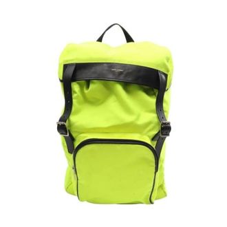 Saint Laurent unisex, Pre-owned, Jaune, Taille: ONE Size Pre-owned Vintage Nylon Backpack