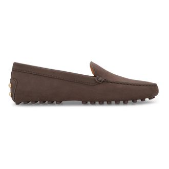 Tod's Mokassin Rubber aus Nubukleder - - Shoes - Damen - Braun - 39 EU