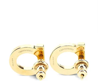 Ferragamo Pearl-Embellished Earrings - Gold