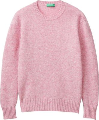 Benetton Damen Maglia G/C M/L 103me1n23 Pullover, Rosa, XS