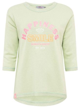 Zwillingsherz Langarmshirt Smile 3/4-Arm, Rundhalsausschnitt, Stickerei