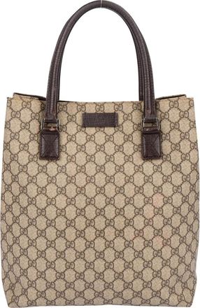 Gucci Crossbody Bags - Gucci GG Supreme Monogram Handbag - Gr. unisize - in Braun - für Damen