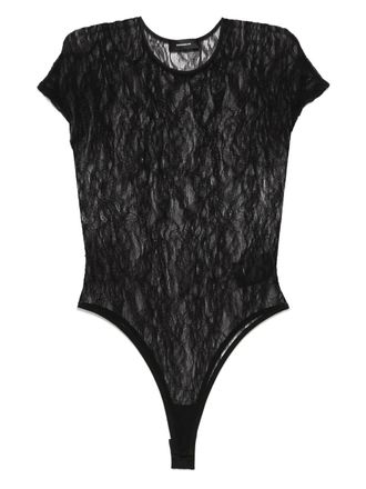 Wardrobe.NYC Body mit Spitze - Schwarz