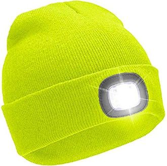 RockJock Bonnet thermique haute visibilité à LED pour homme