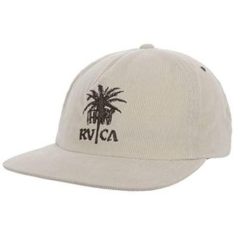 Rvca Casquette Radio Palms Claspback Casquette de Baseball Casquette en Velours (Taille Unique - Beige Clair)