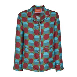 La DoubleJ Luxuri&ouml;ses Seidenpyjama-Set - - Blouses & Shirts - Damen - Mehrfarbig - M