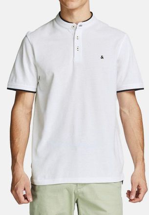 Jack & Jones Poloshirt 2er Pack Paulos Mao (Spar-Set, 2-tlg) Poloshirt - Baumwolle - Atmungsaktiv - Mit Knopfleiste