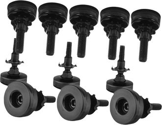 Valiclud 12 St&uuml;ck Teiliges Verstellbares M&ouml;belfu&szlig; Stabilem Material H&ouml;henverstellbare Tisch Stuhlbeine f&uuml;r Schr&auml;nke Hocker und Sofas Einfache Montage Langlebig