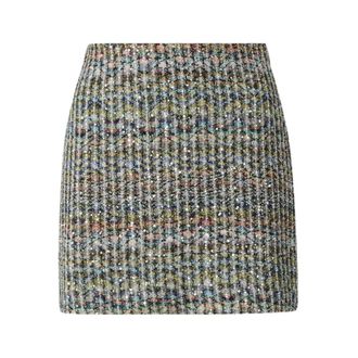 Missoni Femme, Jupes, Gris, Taille: 36 FR Mini-jupe en m&eacute;lange viscose &agrave; chevrons