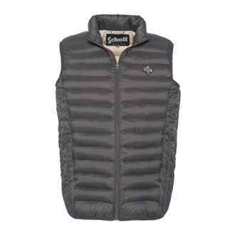 Schott NYC Schott Nyc, Homme, Vestes, Gris, Taille: S Veste Puffer sans Manches