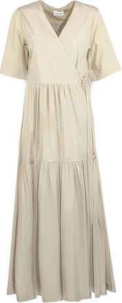 P.A.R.O.S.H. P.a.r.o.s.h., Femme, Robes, Beige, Taille: 38 FR Long Dress