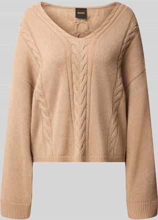 Boss Orange by Hugo Boss Pullover mit Zopfmuster