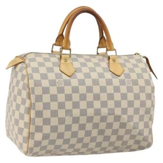 Louis Vuitton Pre-owned Speedy 30 Sac &agrave; main - Femme - Pre-owned - Blanc - Taille: ONE Size