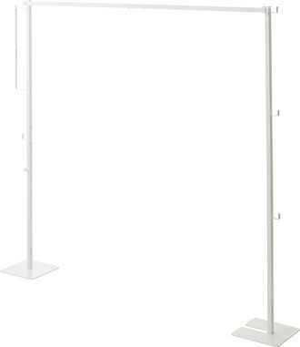 Yamazaki Tableware Yamazaki 6619 Tower Klappbarer Wäscheständer für den Innenbereich, weiß, Stahl/Polypropylen, minimalistisch, 175 x 25 x 160 cm