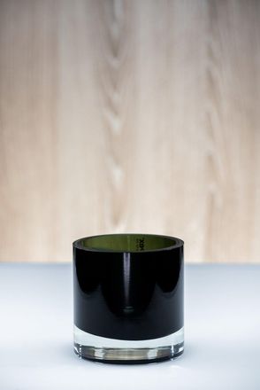 Sompex SPARK Dekoglas Glas Dunkel Grau Teelichthalter Kerzenleuchter f&uuml;r Kerze Teelicht Rund Teelichtglas / Blumenglas 32171