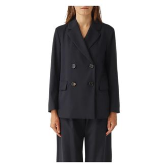 Max Mara Femme, Vestes, Bleu, Taille: 34 FR Jacket Donna S